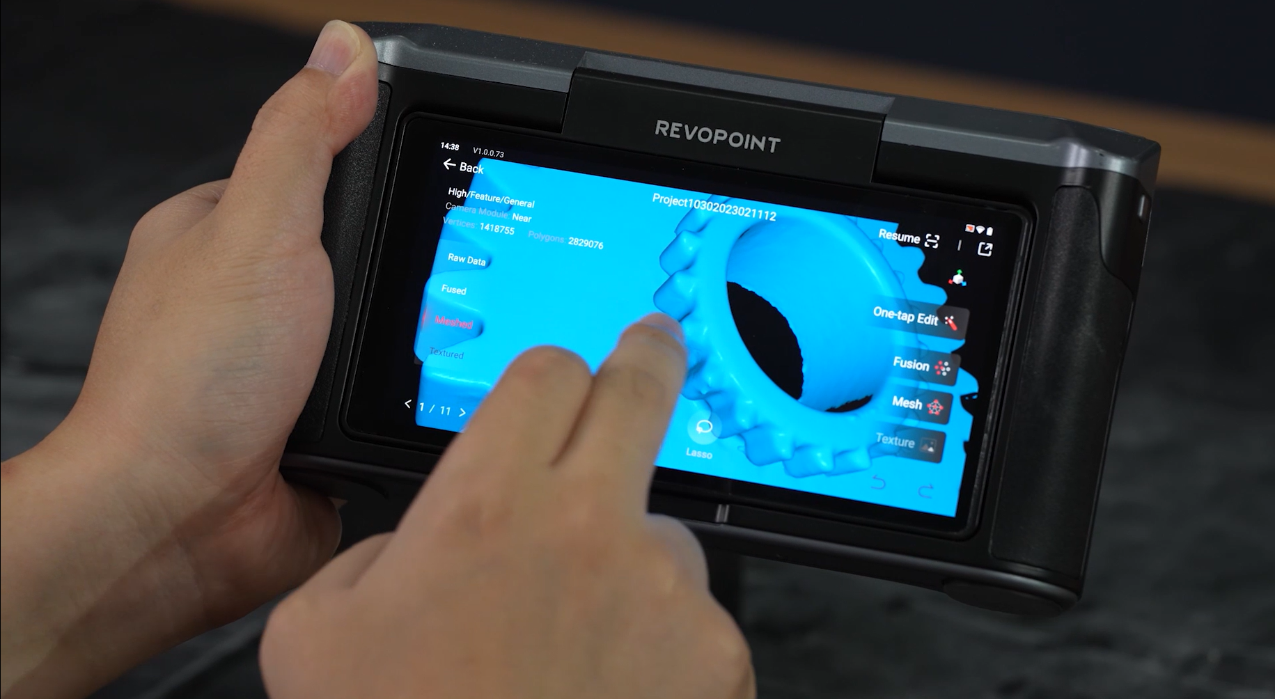 Post-processing Scans on MIRACO