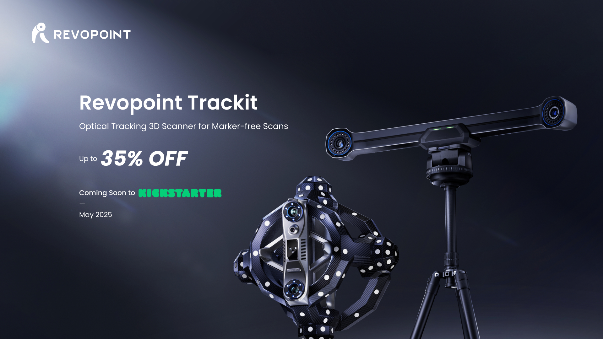 Revopoint Trackit 3D Tracking Scanner is Launching on Kickstarter Soon